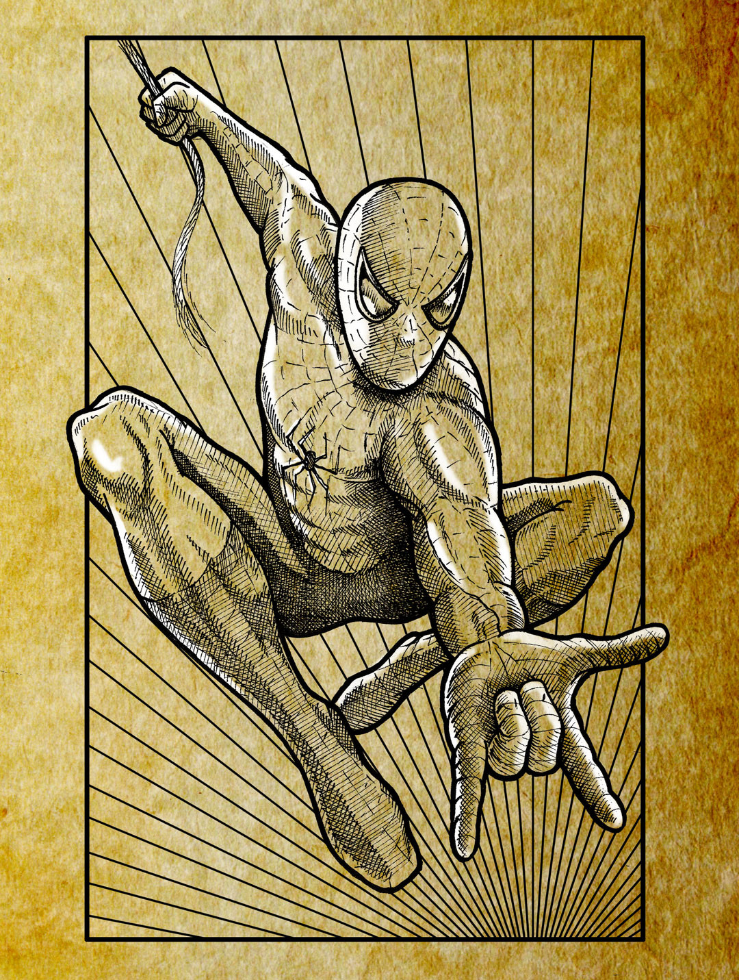 spider man pen and ink – Brian McCarrie